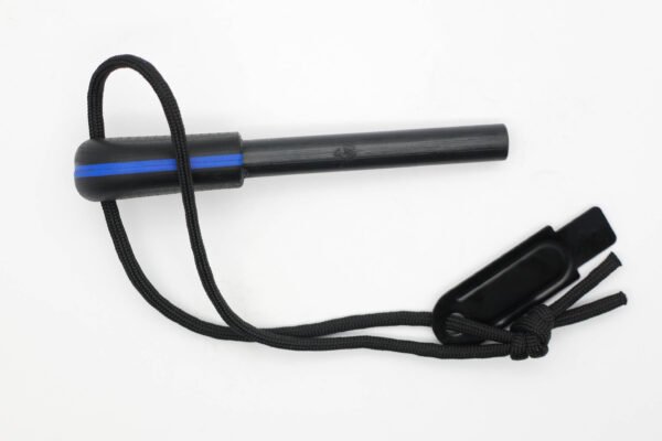 AK Firesteel Ferrocerium Rod - Black w/ Blue Liner G10 Handle ...