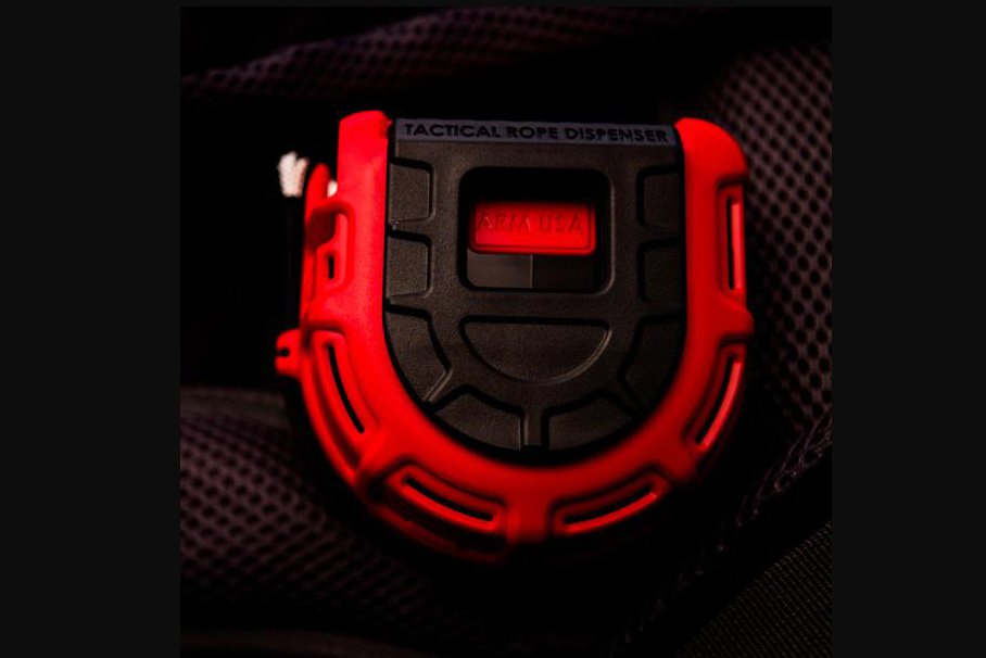 Atwood ARM TRD Tactical Rope Dispenser, 50 Ft - Red - Architect Knives