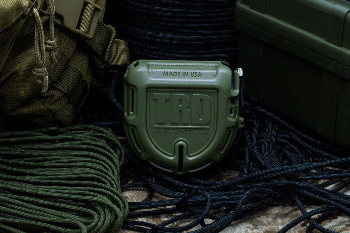 Atwood ARM TRD Tactical Rope Dispenser, 50 Ft - OD Green - Architect Knives